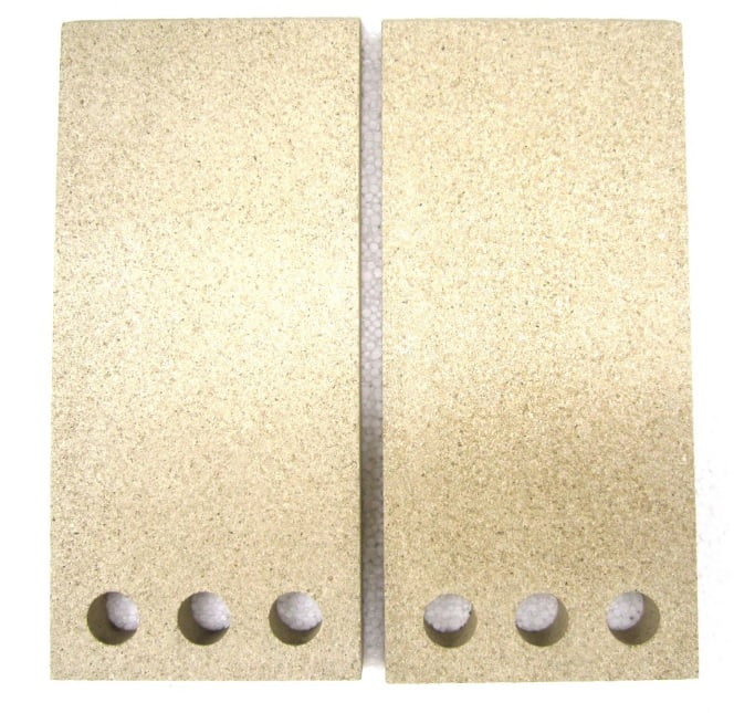 Esse W500 Pair of Replacement Baffle Bricks Wood Burner Only
