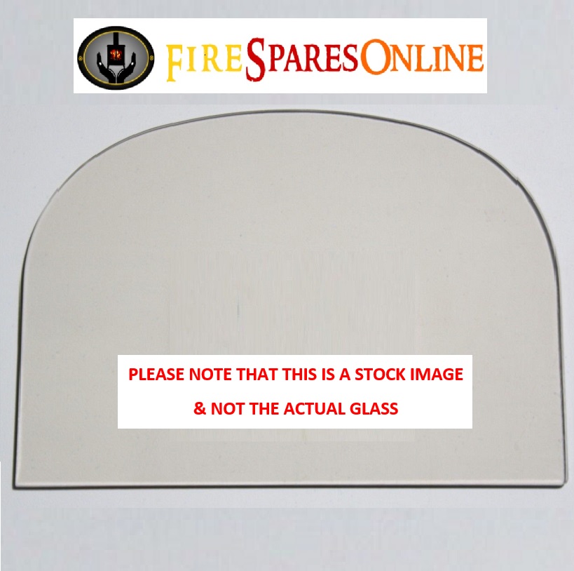 Dovre 250 Stove Glass 334mm x 211mm with arched top - Fire Spares Online