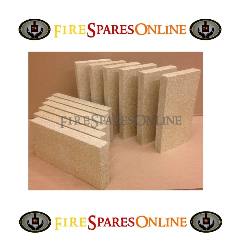 Villager Fire Bricks x 12 - 230mm x 114mm x 25mm VFS029 - Fire Spares ...
