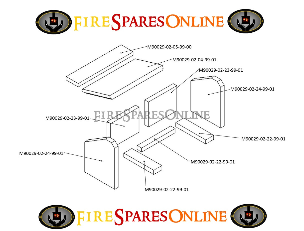 Churchill 6 MK2 Aug2012-March2014 Full Replacement Brick Set