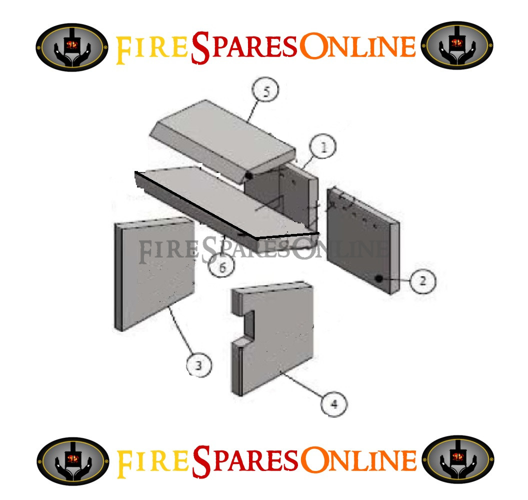 Ellesmere EC4 Eco Design Bottom Baffle Brick - A4-MB