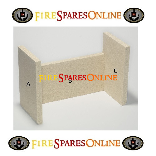 Woodwarm Fireview Slender 7kw Replacement Full Brick Set