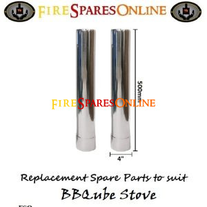 BBQube 500mm Stainless Steel Flue 500mm - 0270011